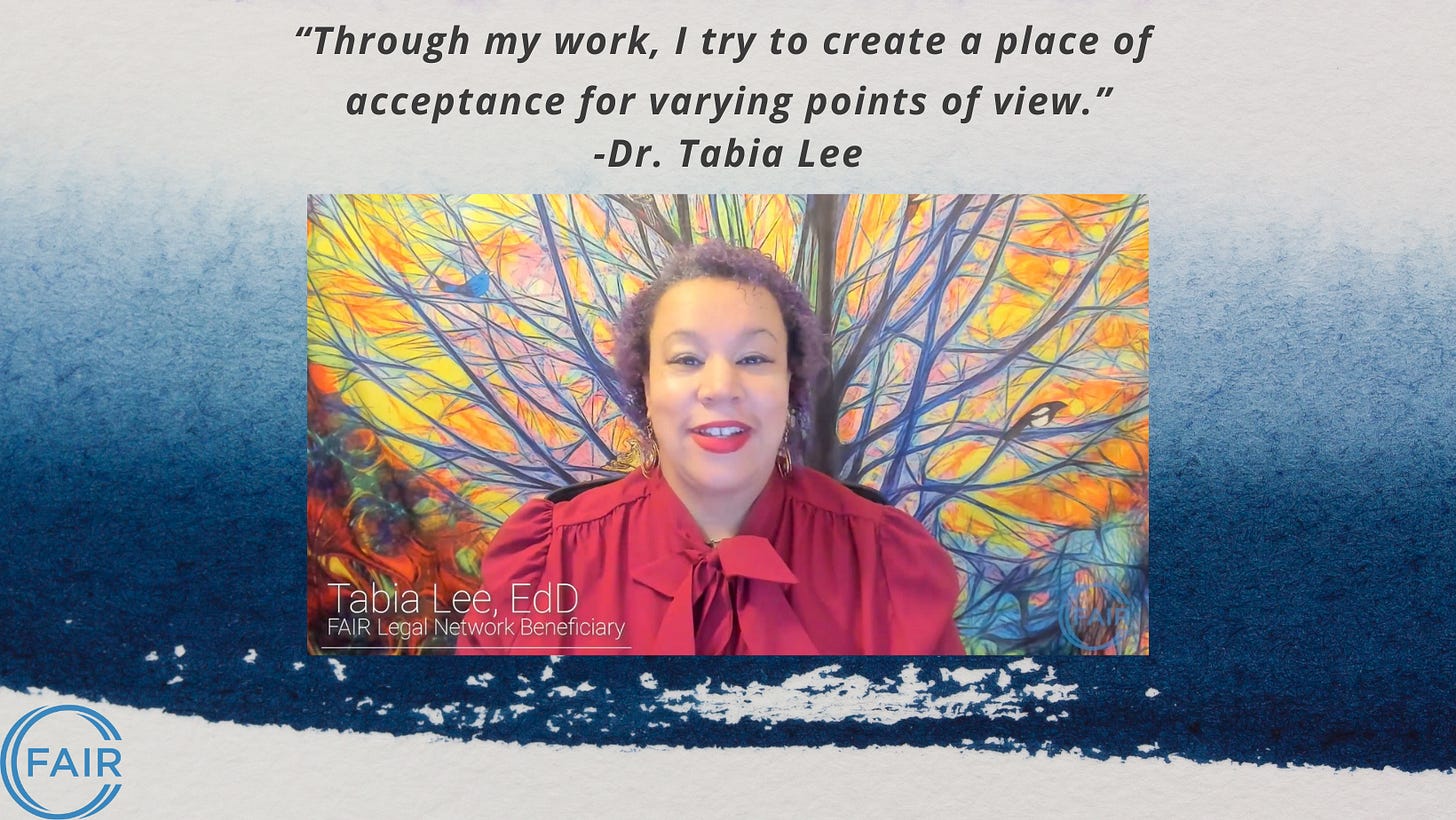 FAIR News: Standing With Dr. Tabia Lee - by FAIR