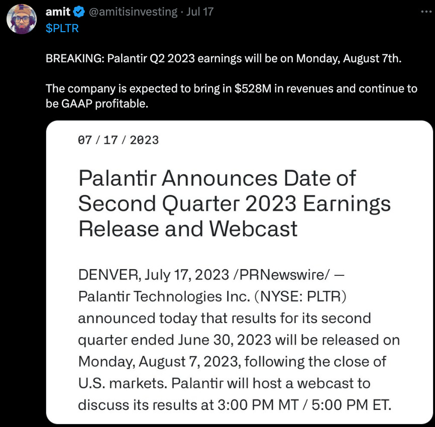 💫 WE ARE FAMOUS | Palantir Bullets #36