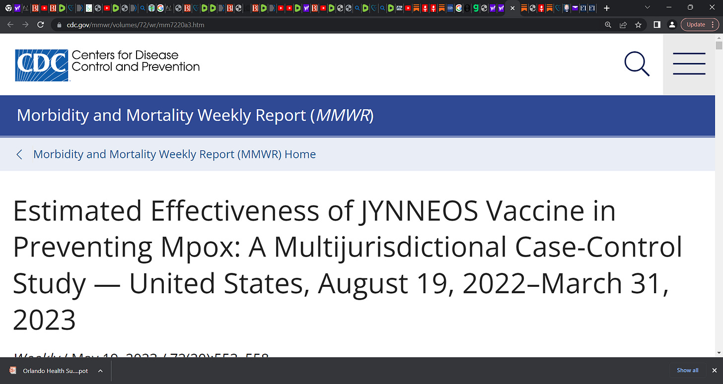 JYNNEOS 'MONKEY POX' vaccine fails! McCullough is correct tackling this ... JYNNEOS 'MONKEY POX' vaccine fails! McCullough is correct tackling this ...