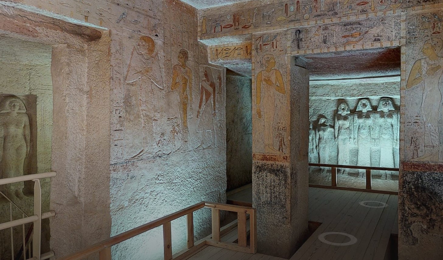 Visita el interior de la pirámide de Khufu en Giza. Egipto