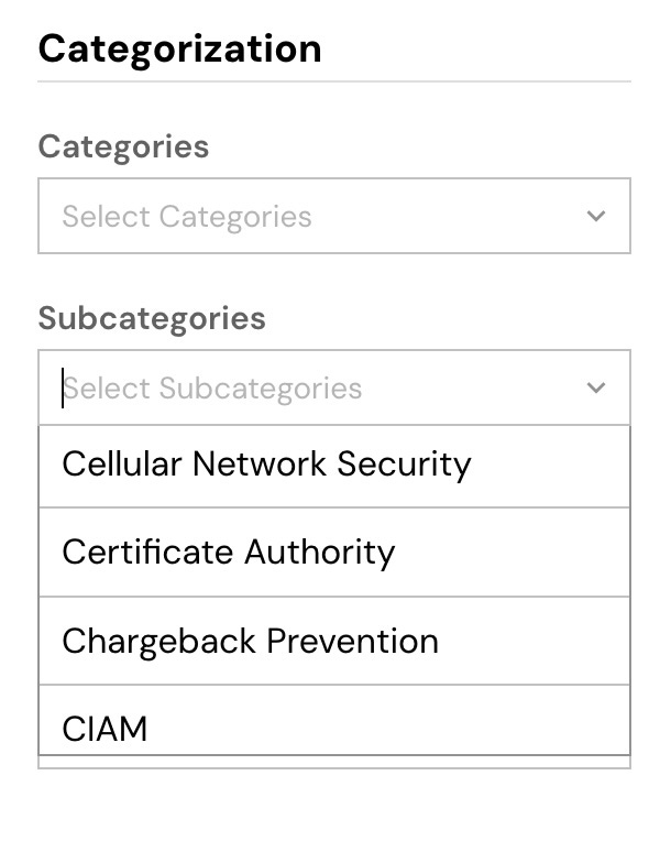 Cybersecurity Categories - by Richard Stiennon