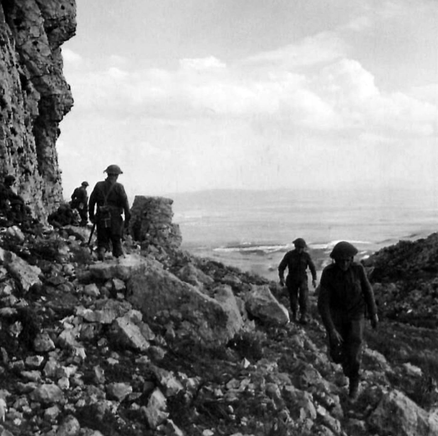 British infantry in hilltop battles - by Martin Cherrett