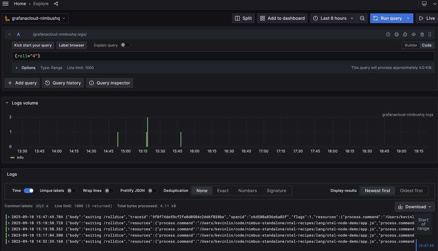 Logging with OpenTelemetry and Loki - by Kevin Lin