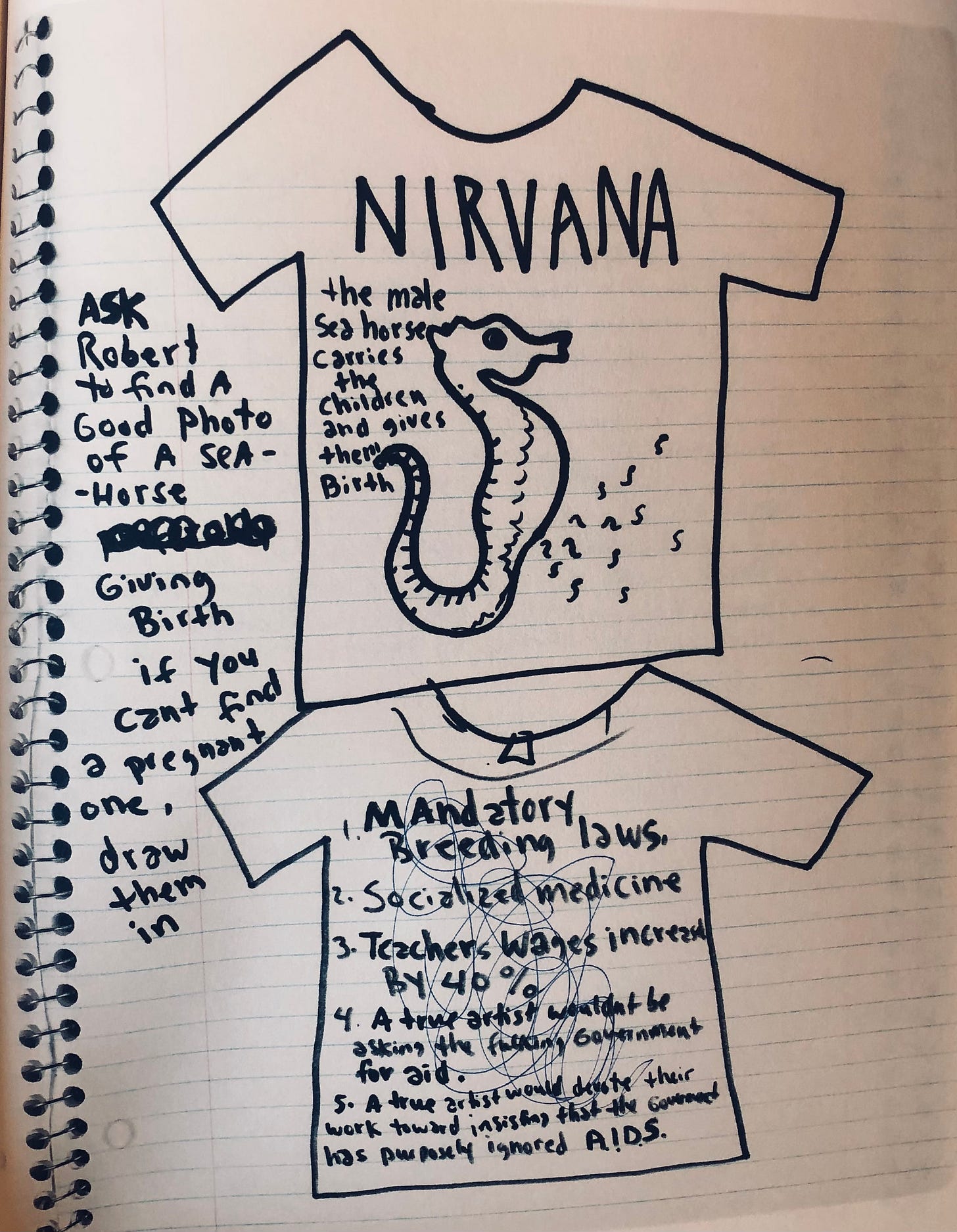 Kurt Cobain's Spiral Notebooks - by Jillian Hess - Noted