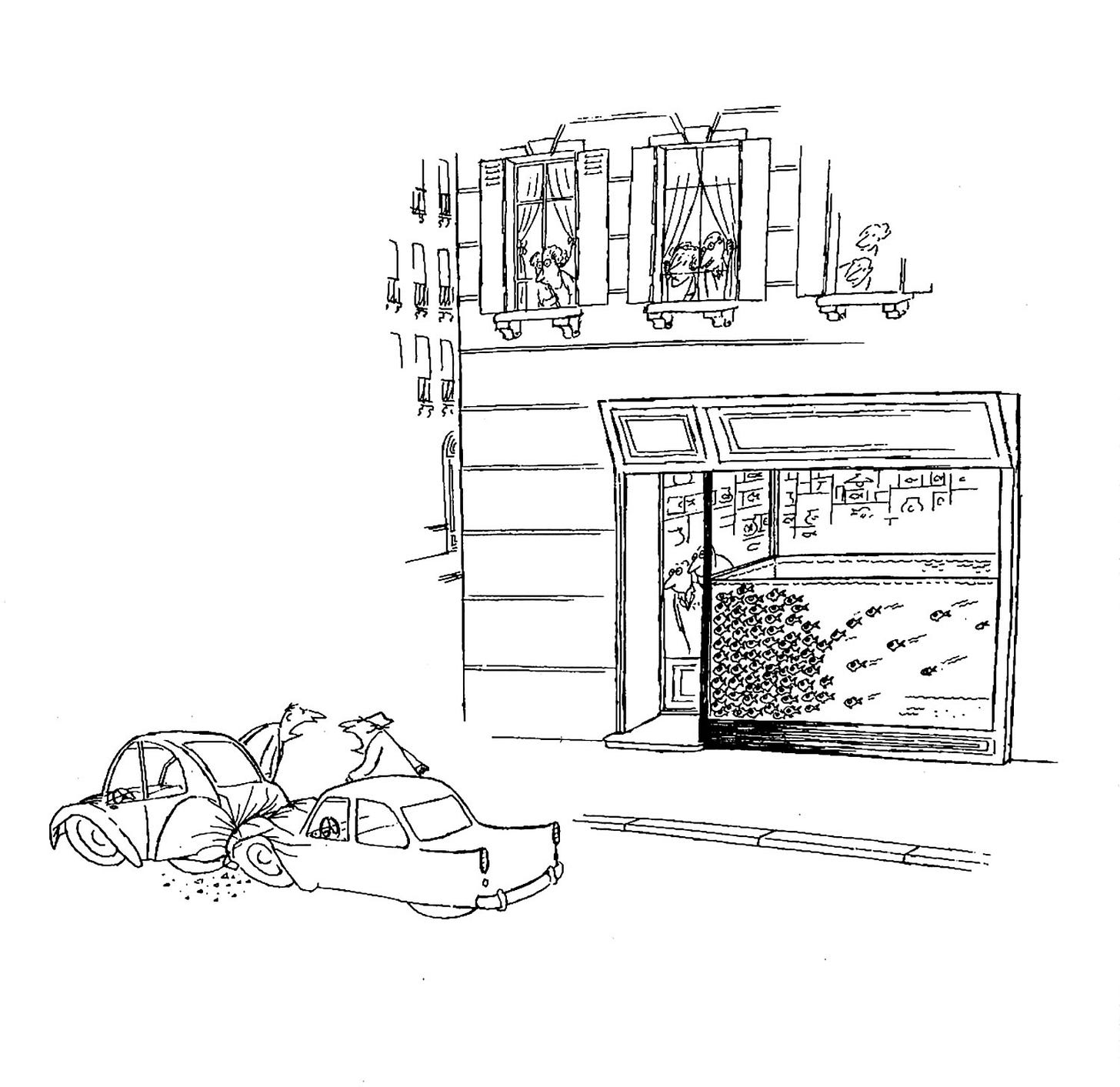 Sempé's cats and dogs - by Bailey Richardson - Art Dogs