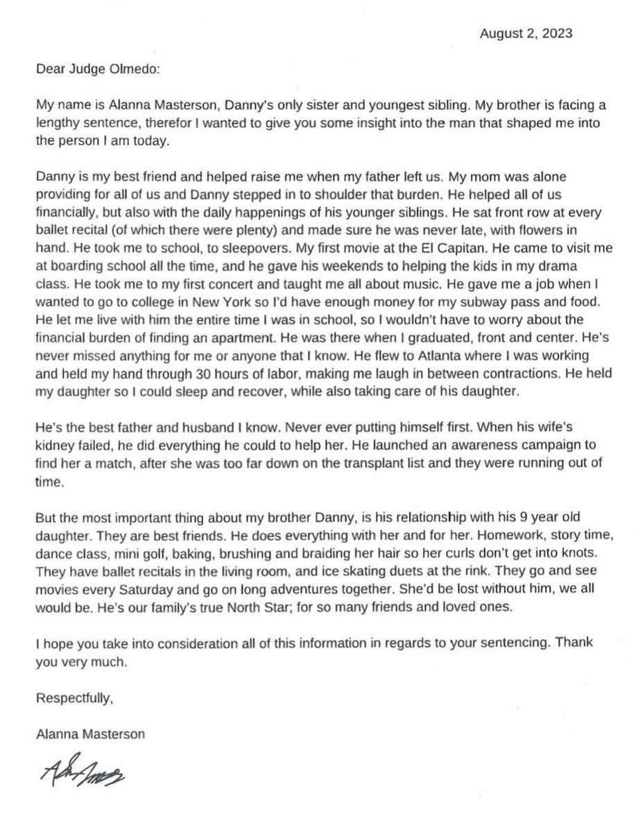 Ashton Kutcher, Mila Kunis wrote letters for Danny Masterson
