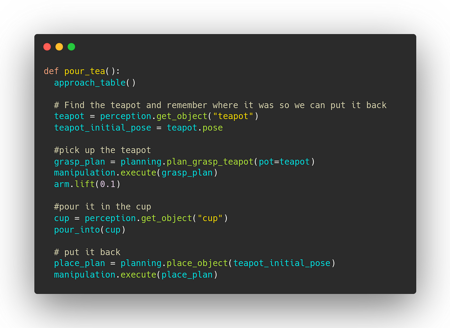 Programming Robots: Keeping the Code Clean