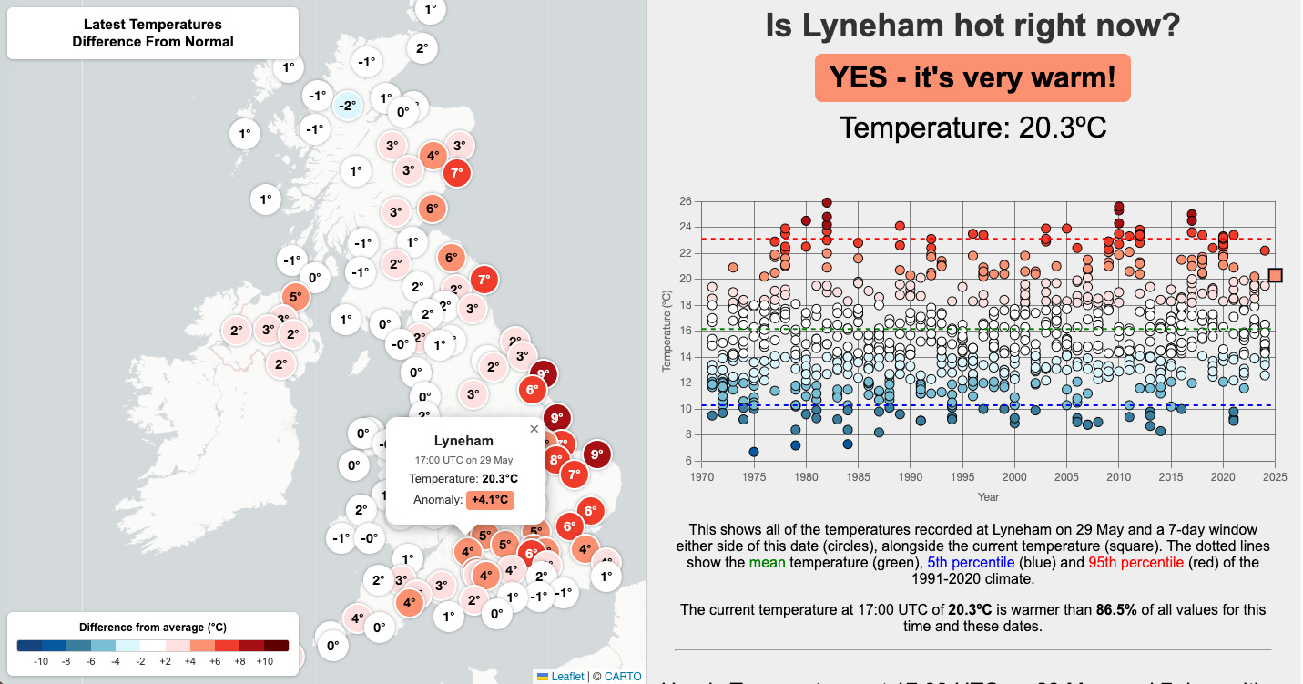 Is it hot right now? - by Ed Hawkins - Climate Lab Book