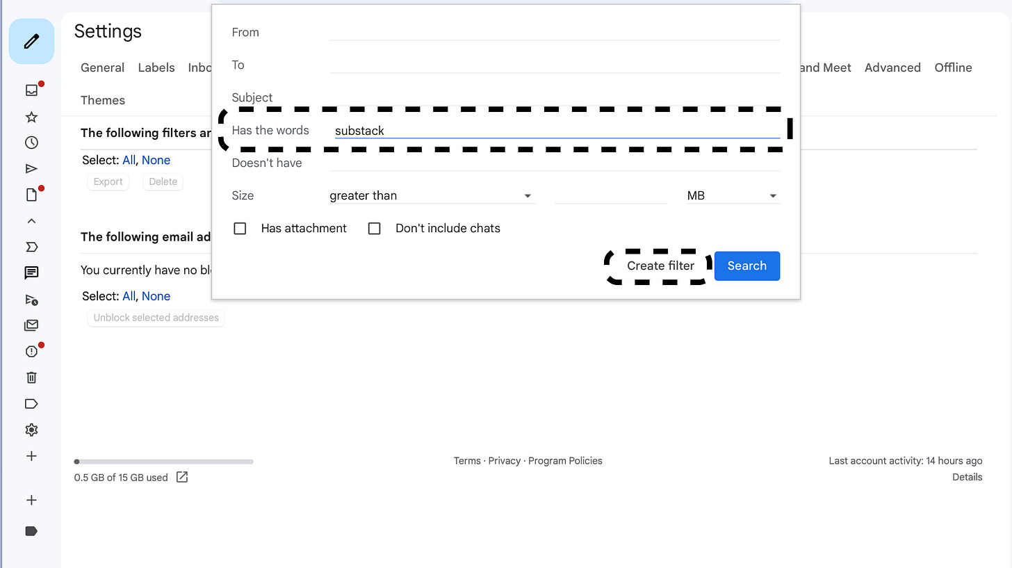 How to not get bombarded by emails from substack - by Revy