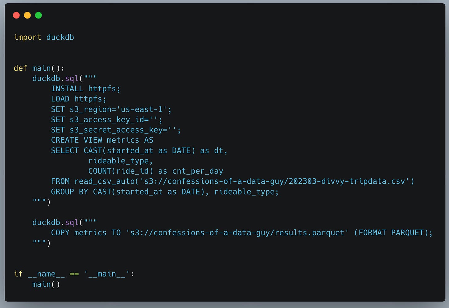 DuckDB for Data Engineering - by Daniel Beach