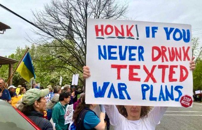 Top 15 Signs at Hands Off Protests - by Ron Filipkowski