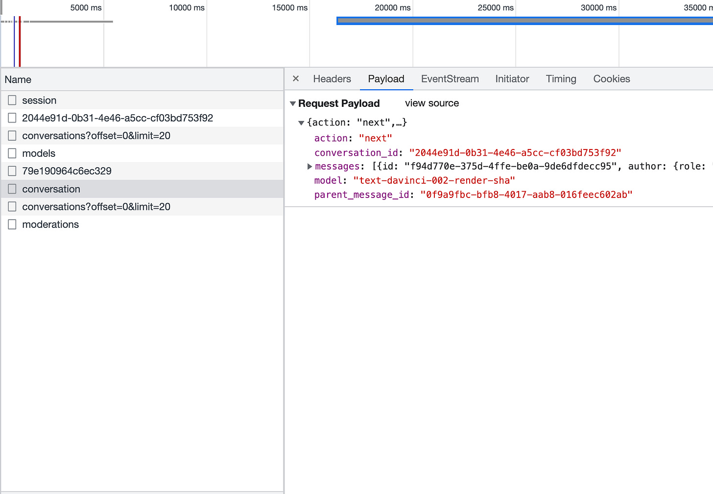 How ChatGPT streams responses back to the user