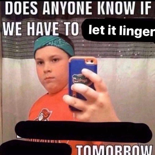 What is the 'let it linger' meme about? - by Callum Booth
