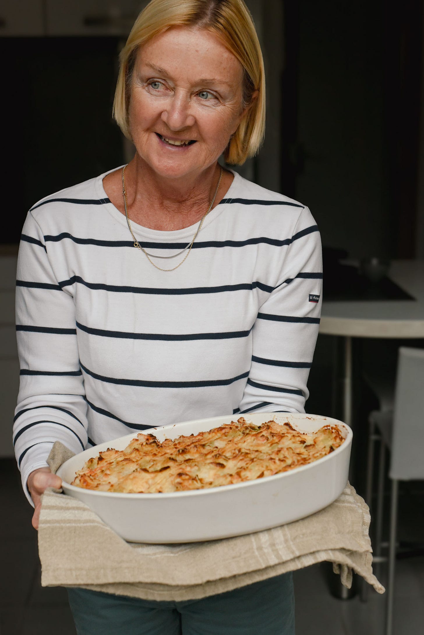 French Salmon Leek Gratin - by Audrey Le Goff
