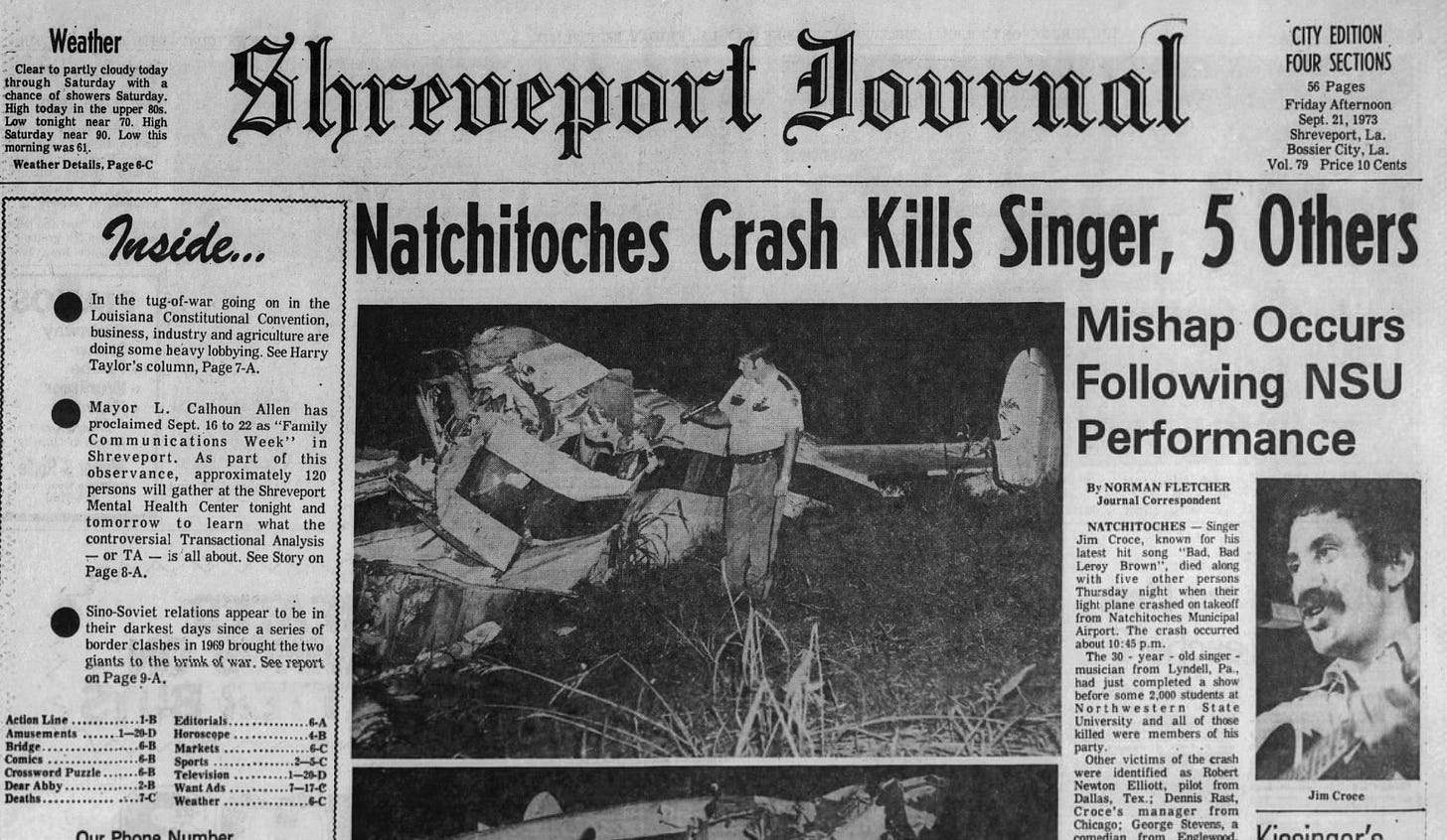 Jim Croce and Me - by Ted Gioia - The Honest Broker