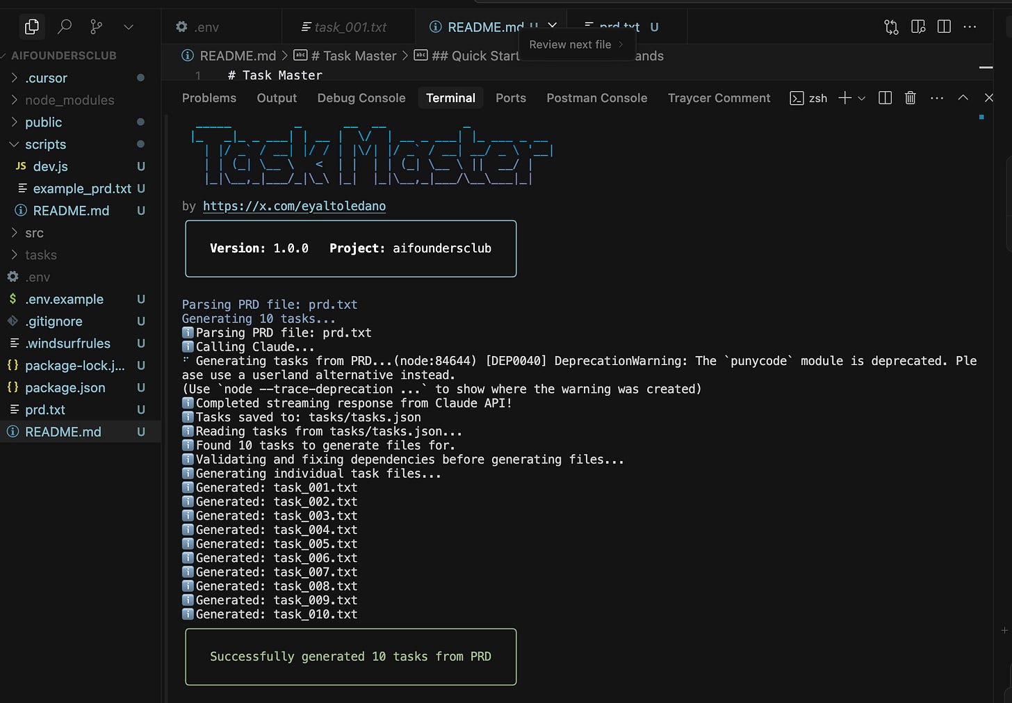 [Workflow] 10x Your AI Workflow: Master Task-master with Claude + Cursor