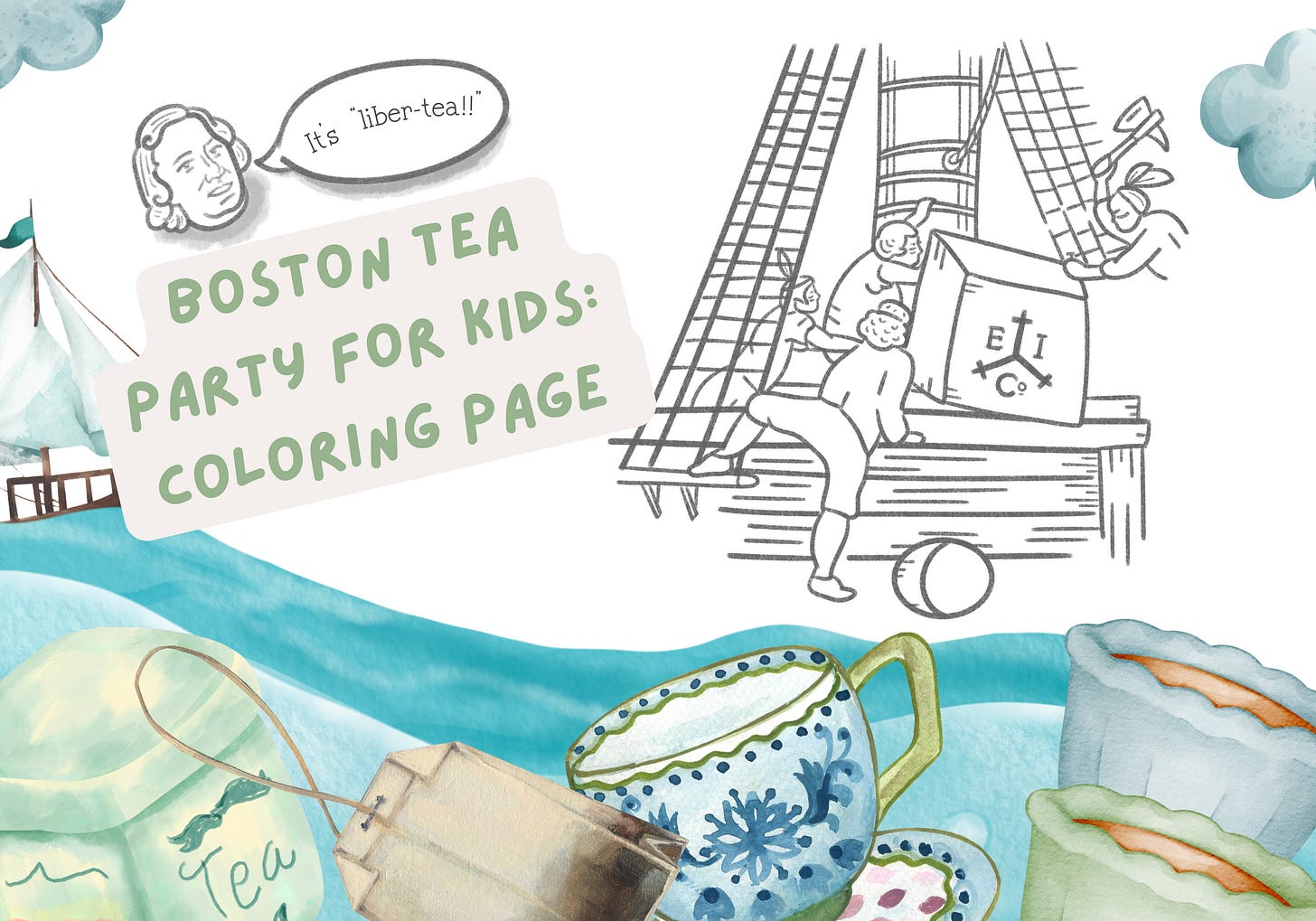 The Boston Tea Party Coloring Pages [2025]
