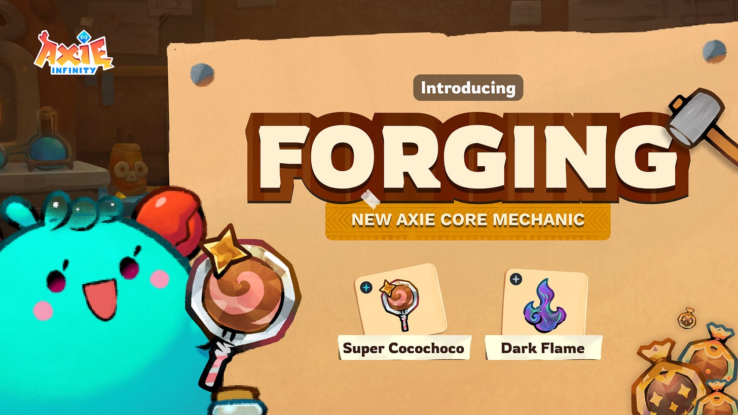 Forging is LIVE on App.axie! - by Axie Infinity