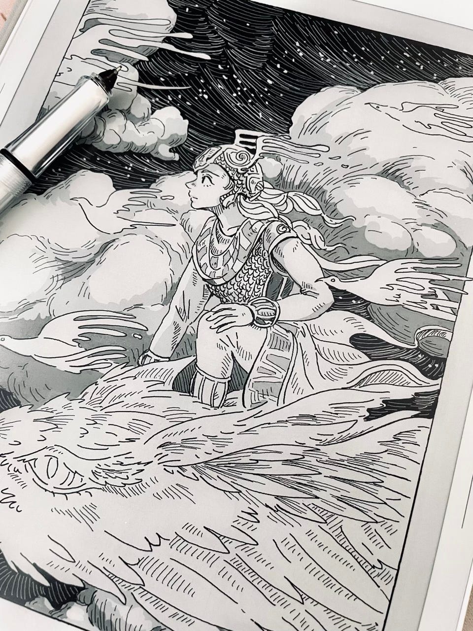 Artist Review of the Supernote Manta A5 X2 - by atisumuffin