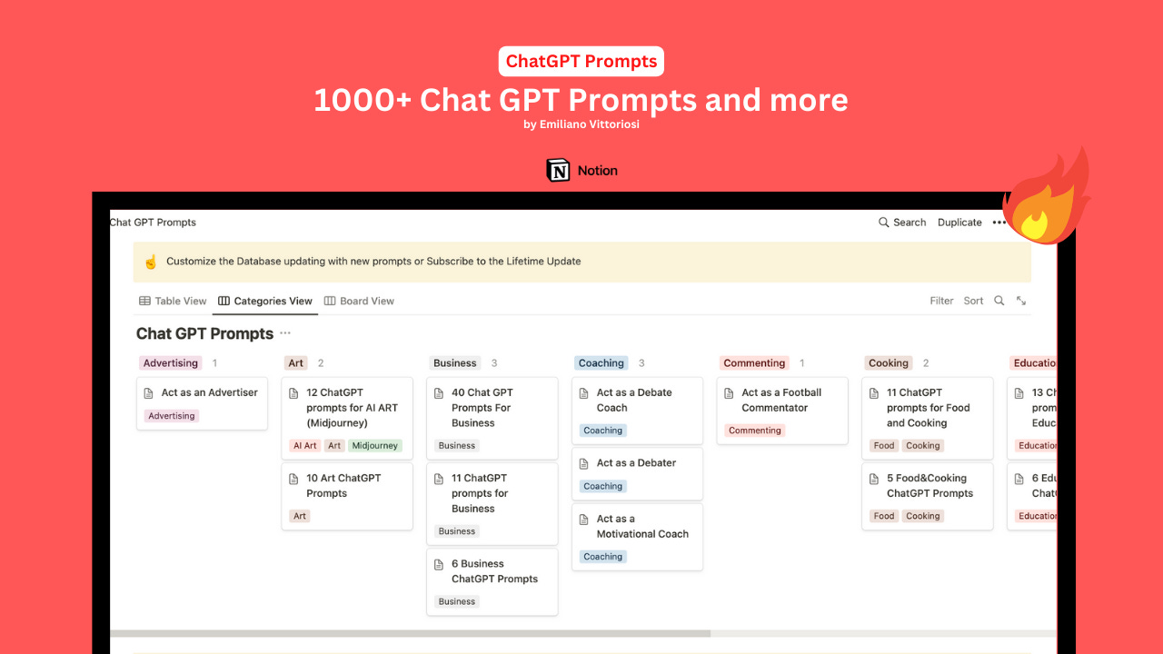 Introducing 1000+ Chat GPT Prompts and More - Download it for Free!