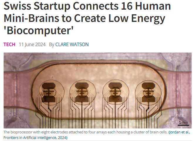 WEF Scientists Unveil Supercomputers Powered by Lab-Grown Human Brains