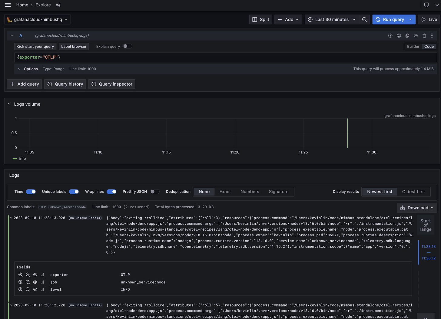 Logging with OpenTelemetry and Loki - by Kevin Lin