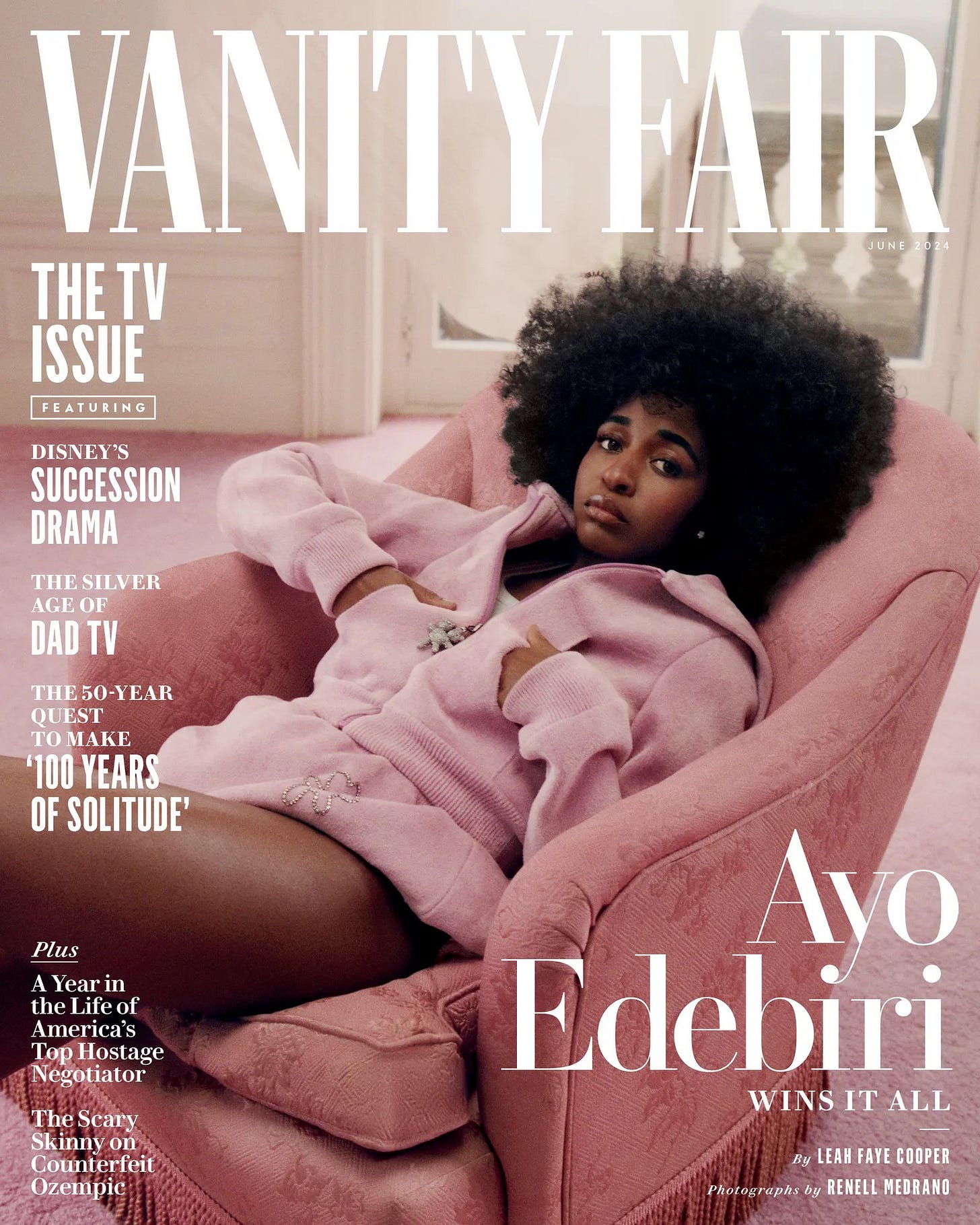Does Vanity Fair Hate Ayo Edebiri? You'd Think So From This Month's Cover - Showbiz411