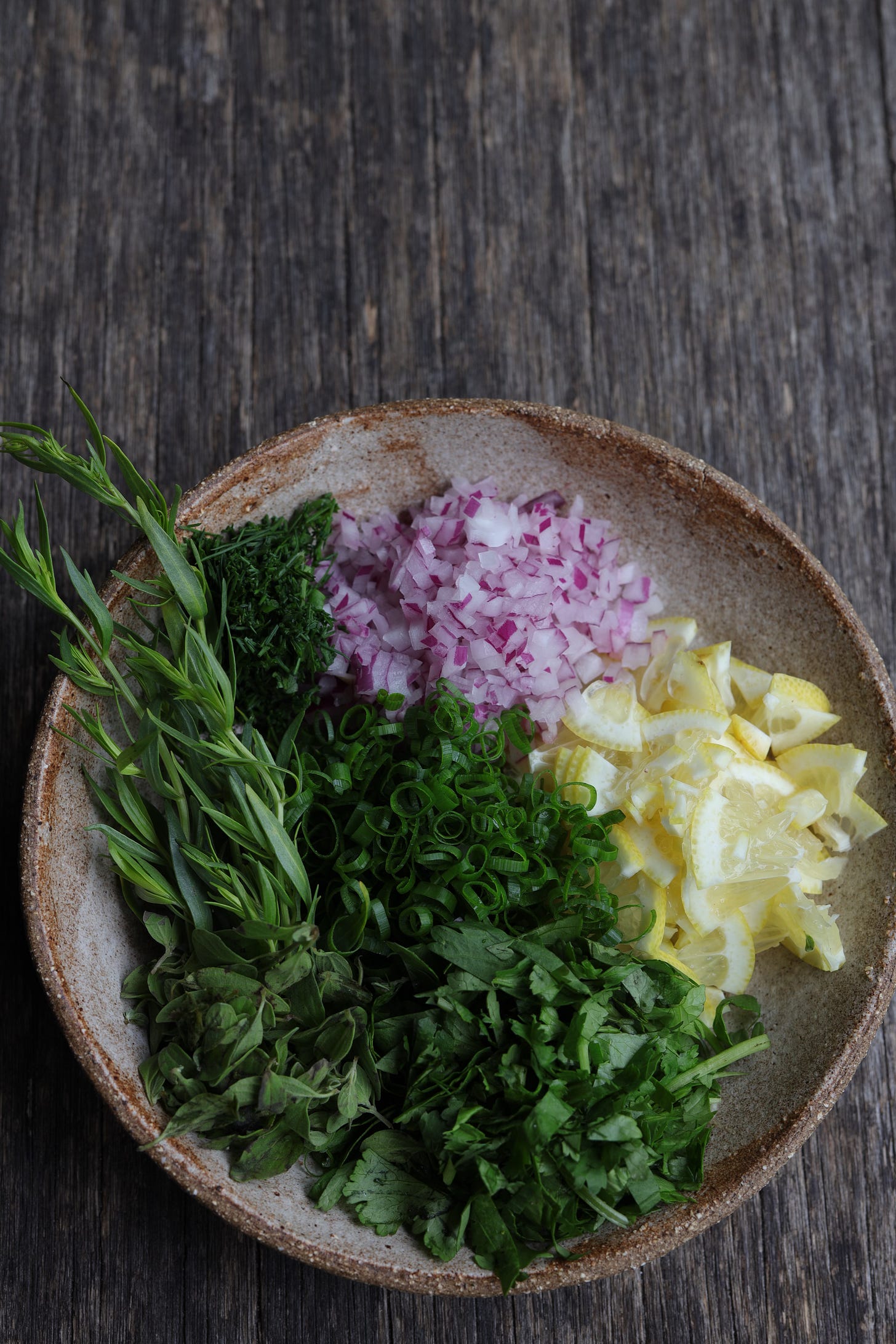 Barley popped pepita chopped lemon salad - by Alex Klein