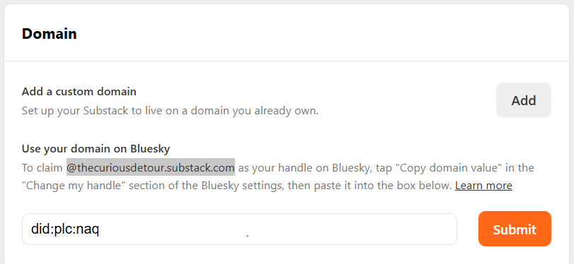 How to add your Substack Domain on Bluesky - by Mark