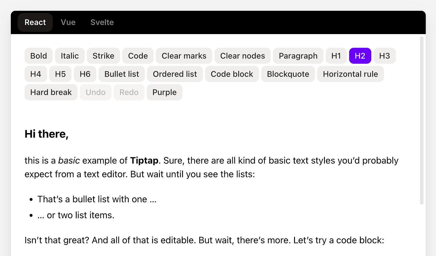 Building a Rich Text Editor with Tiptap and React/Next.js Building a Rich Text Editor with Tiptap and React/Next.js