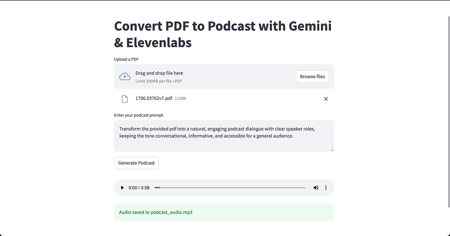 NotebookLM with Gemini and Elevenlabs (Detailed Documentation)
