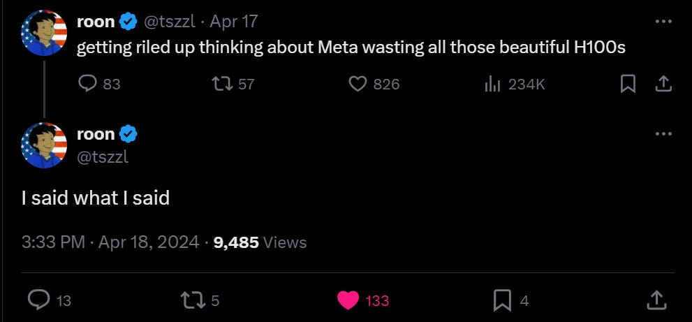 On Llama-3 and Dwarkesh Patel's Podcast with Zuckerberg