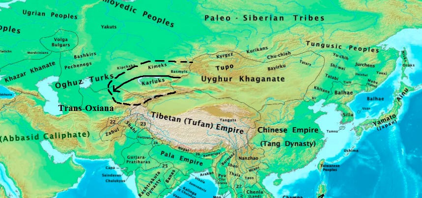 Tamim ibn Bahr's "Journey to the Uyghur Khaganate"