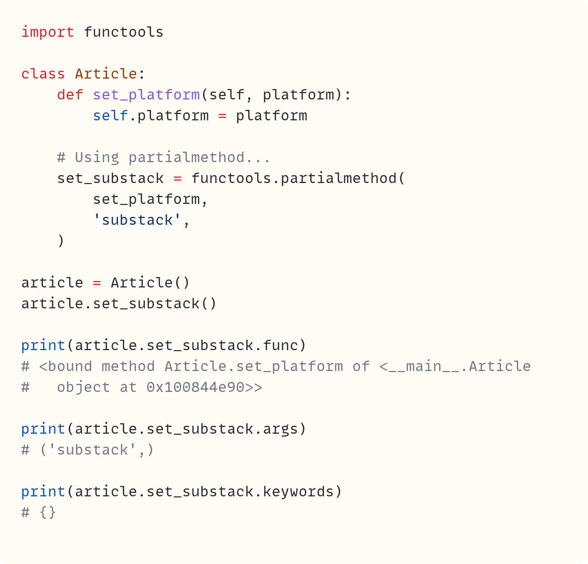 Python S Functools Partial Lets You Pre Fill A Function