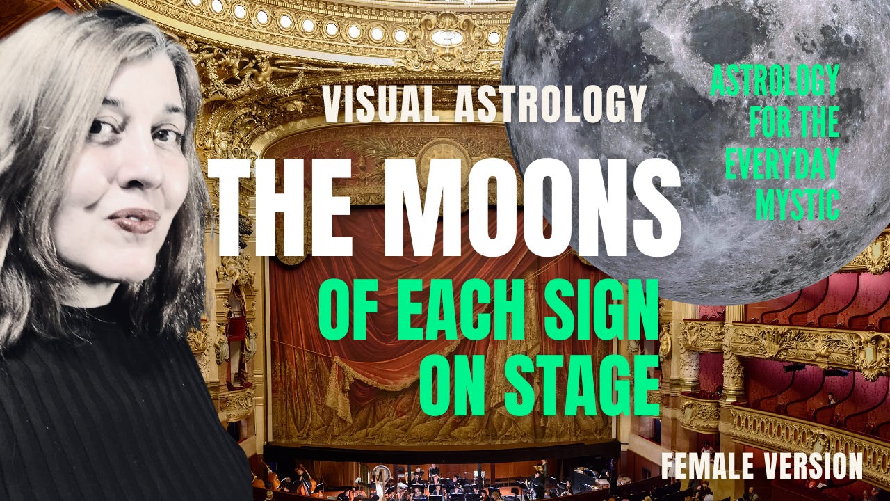 The Moons of Each Sign on Stage - by Paula Lustemberg