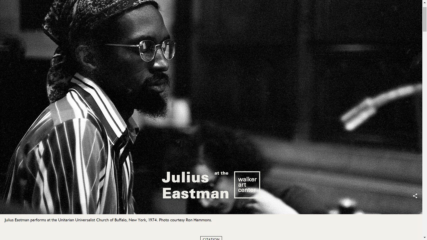 June 13, 1980 - NMA Minneapolis: Julius Eastman - "Gay Guerilla", "Evil ...