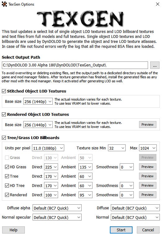 How to Use DynDOLOD, TexGen, and xLODGen to Generate LOD
