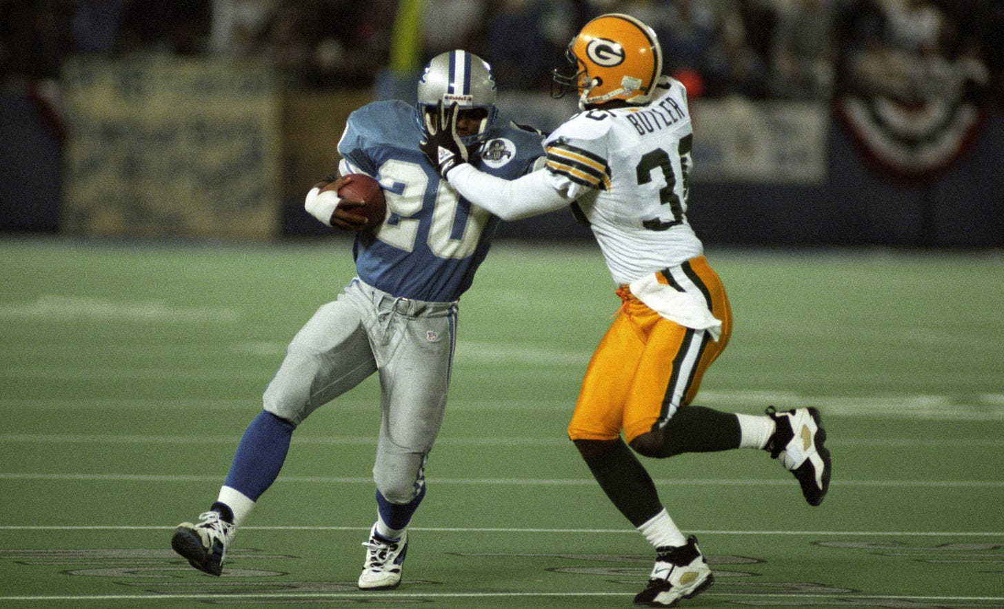 Barry Sanders vs. the Green Bay Packers - by Bob McGinn