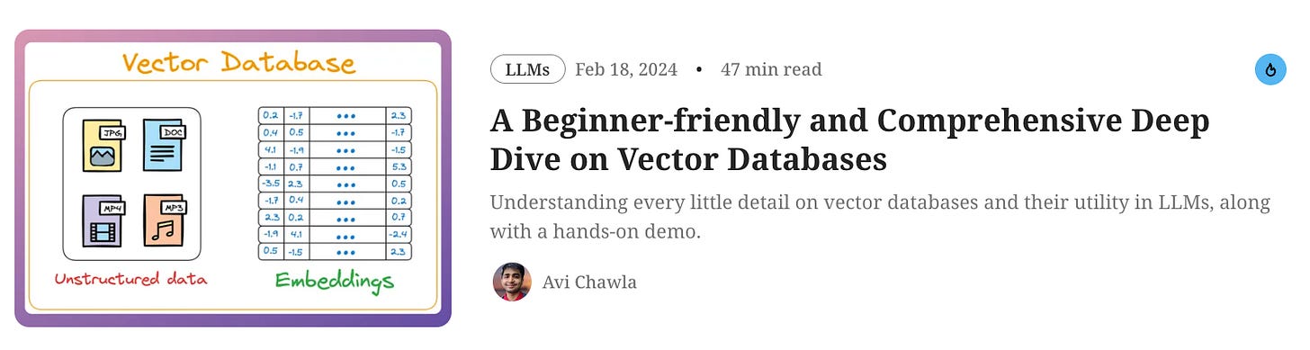 A Beginner-friendly and Comprehensive Deep Dive on Vector Databases
