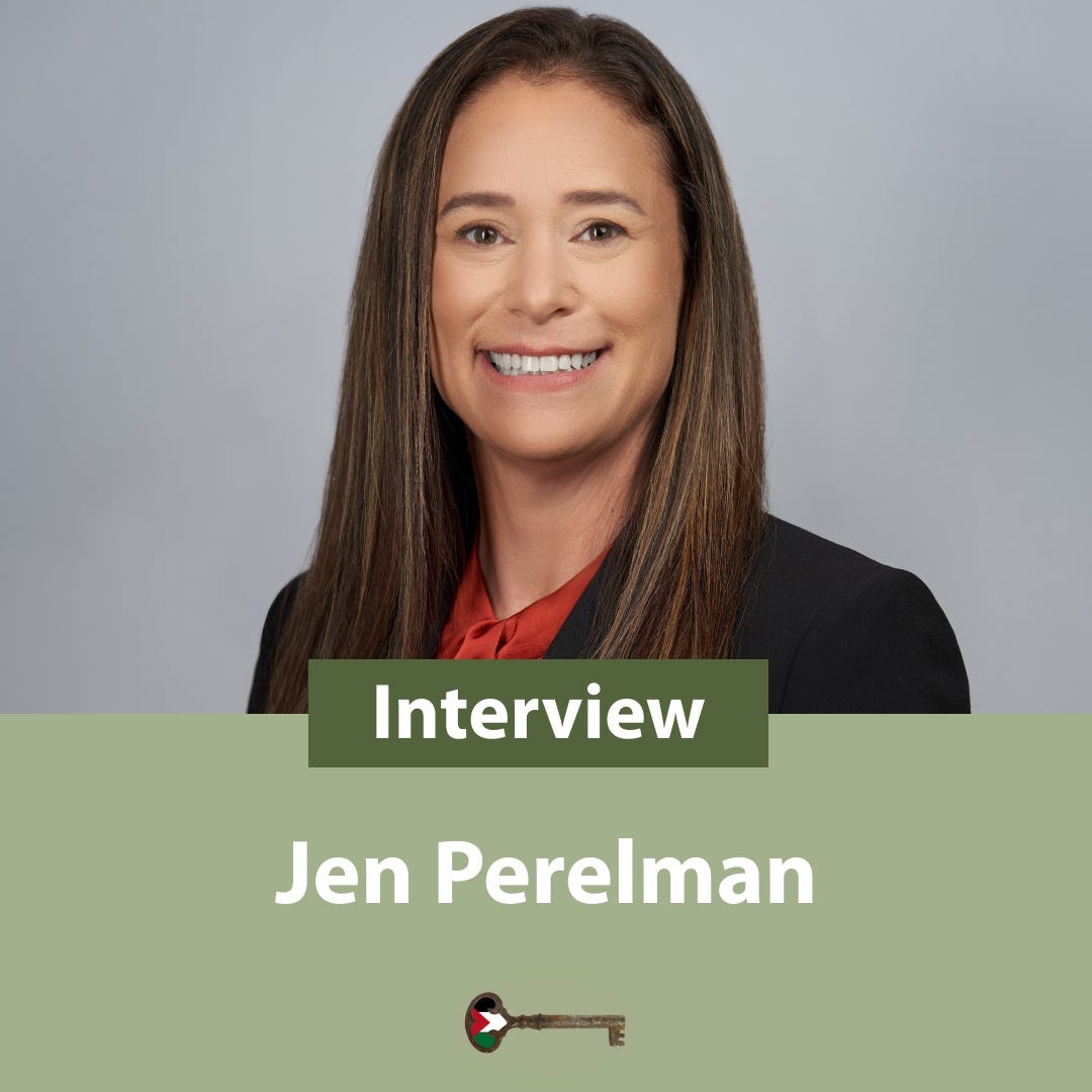 Interview with Jen Perelman - The Key Palestine