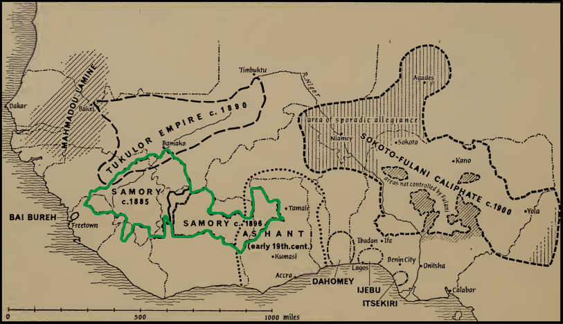 The empire of Samori Ture on the eve of colonialism (1870-1898)