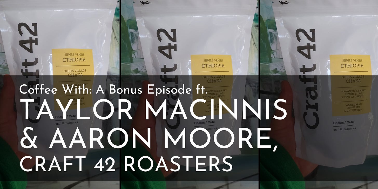 Coffee People: Taylor MacInnis and Aaron Moore, Craft 42 Roasters