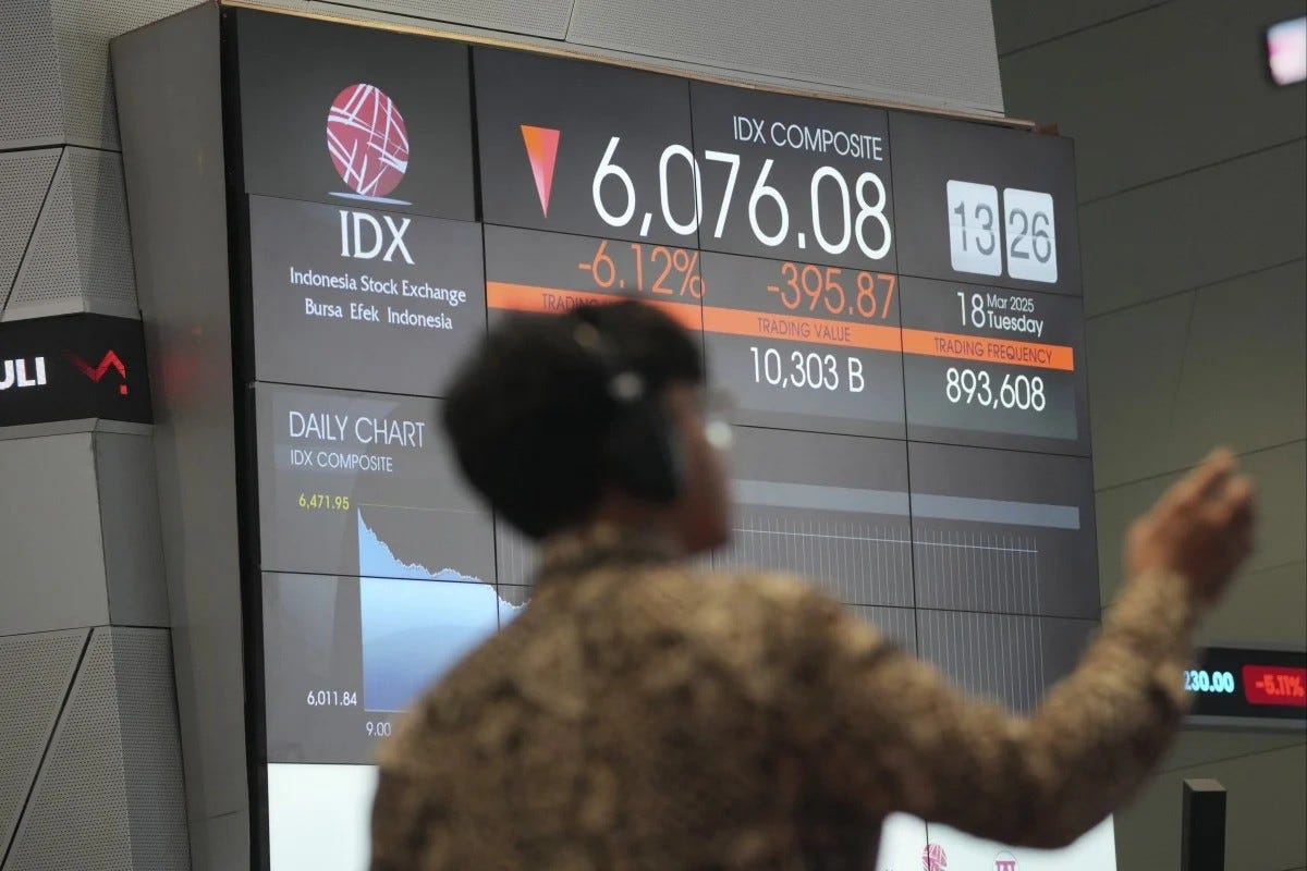 Stock Market Plunge Signals Fading Indonesian Economy