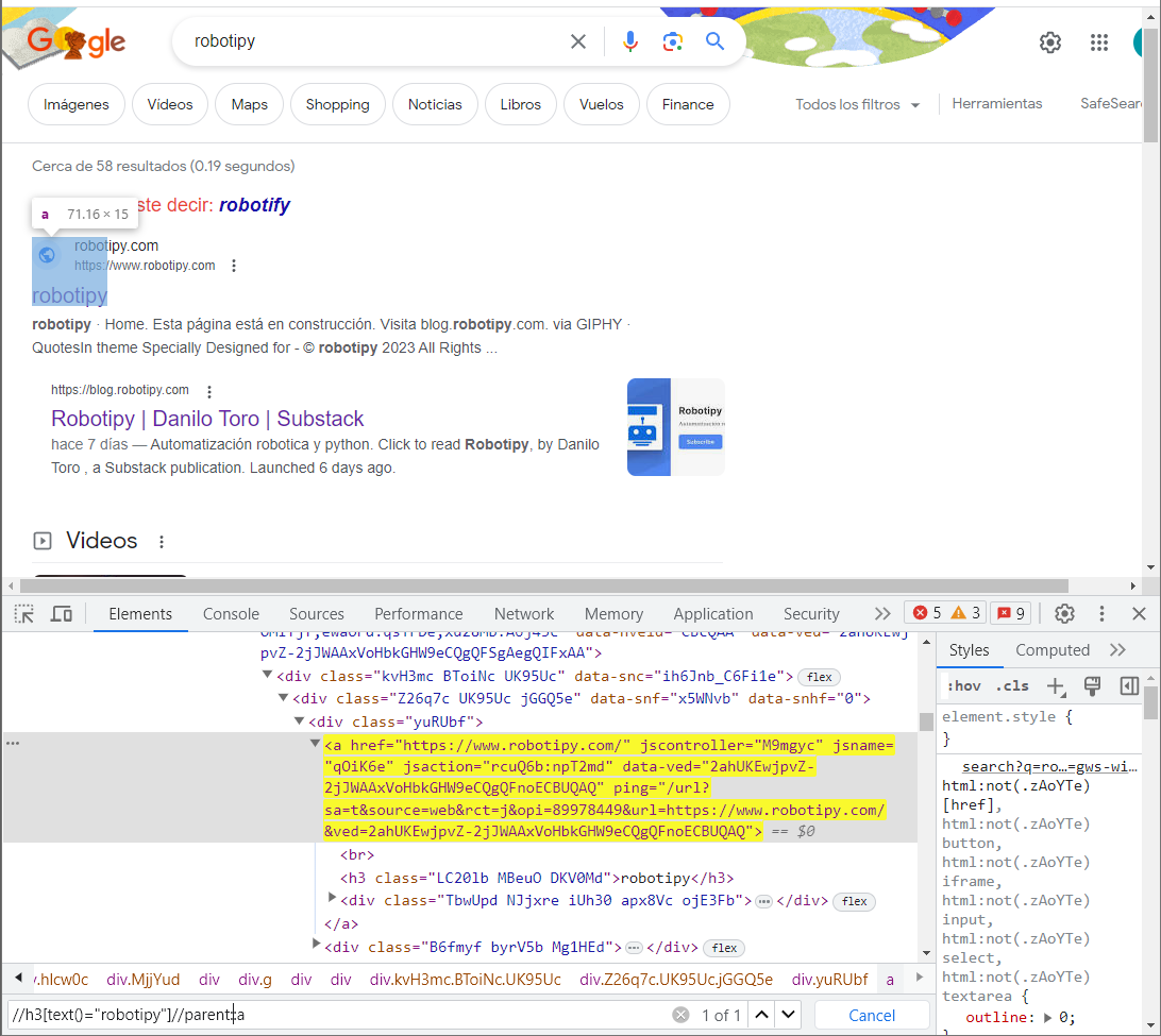 Xpath: Encuentra cualquier elemento en una página web