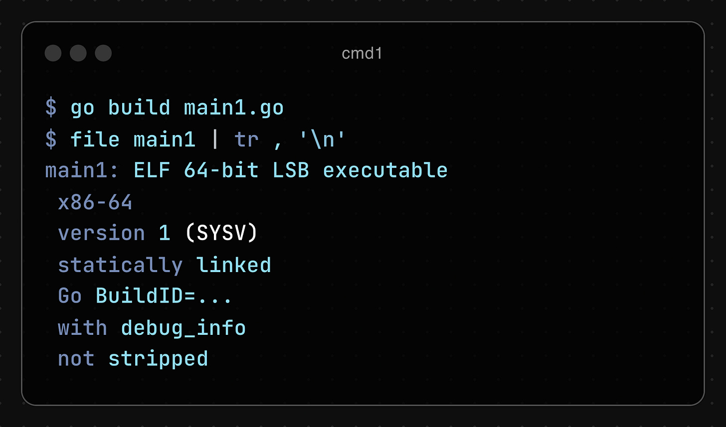 Statically and Dynamically Linked Go Binaries Statically and Dynamically Linked Go Binaries
