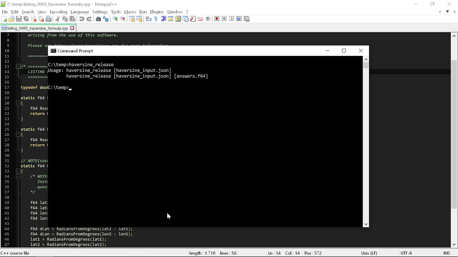Writing a Simple Haversine Distance Processor