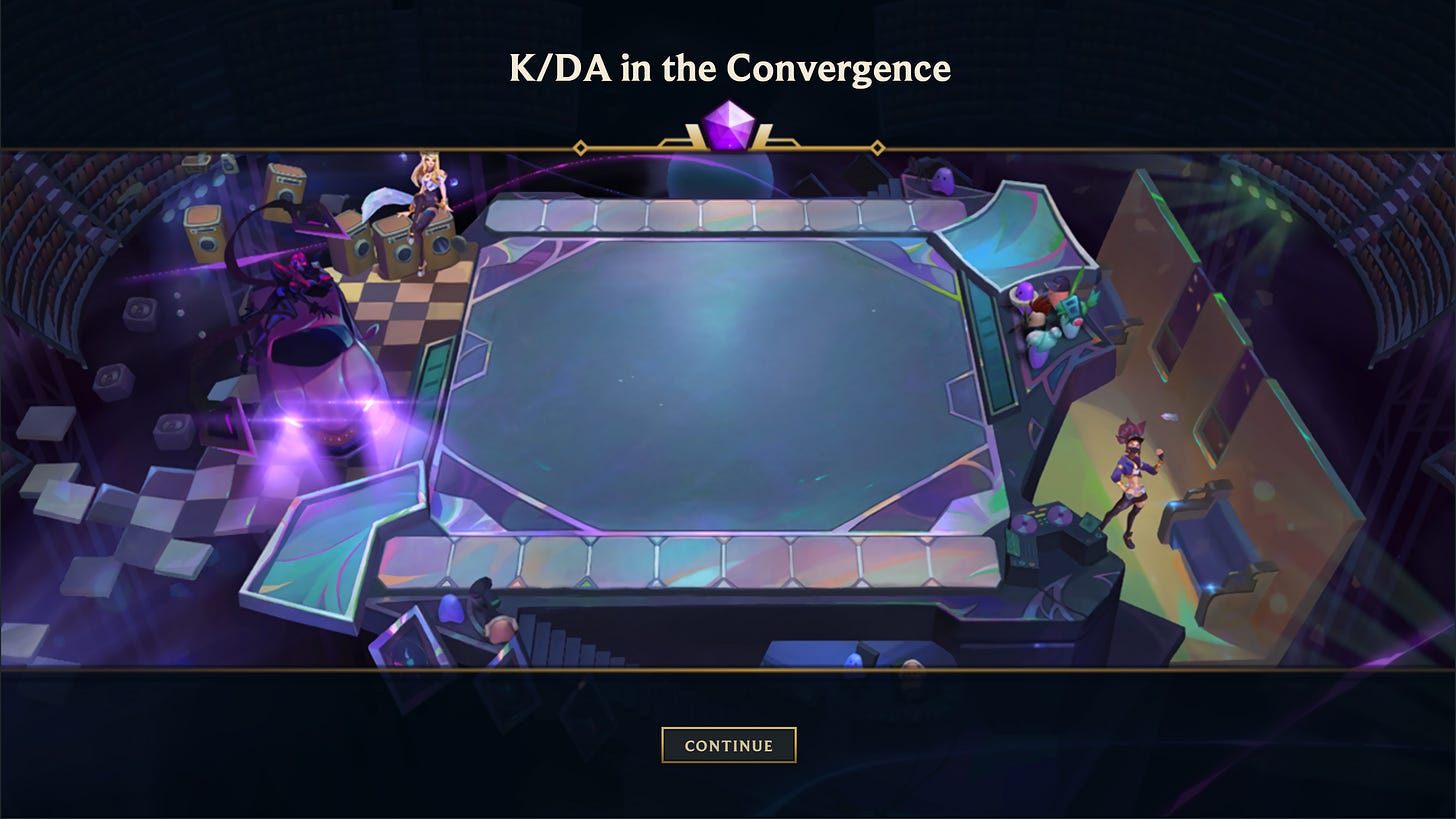How To Unlock The Mythic "K/DA in the Convergence" Battle Arena Skin in TFT