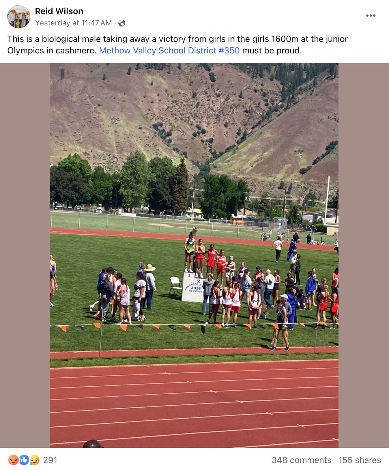 Trans Athlete Who Won Junior Olympics Race in Cashmere Sparks Backlash ...