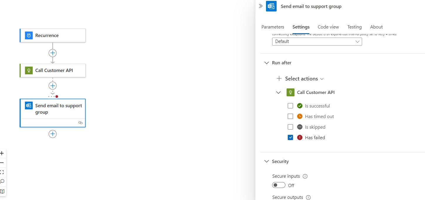 Full tutorial: Handling Errors and Retries in Azure Logic Apps.