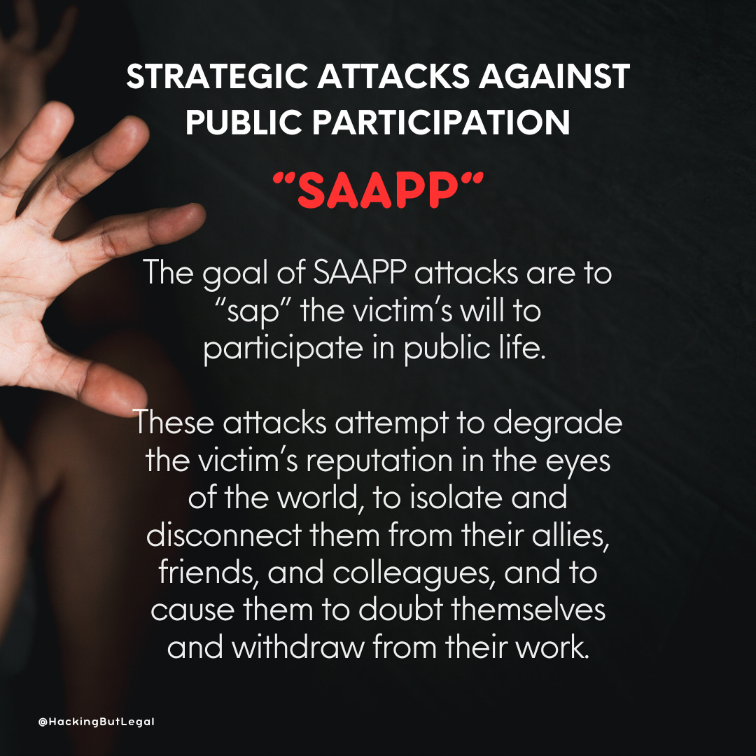 From SLAPP to SAAPP: Evolving Tactics in Silencing Public Voices